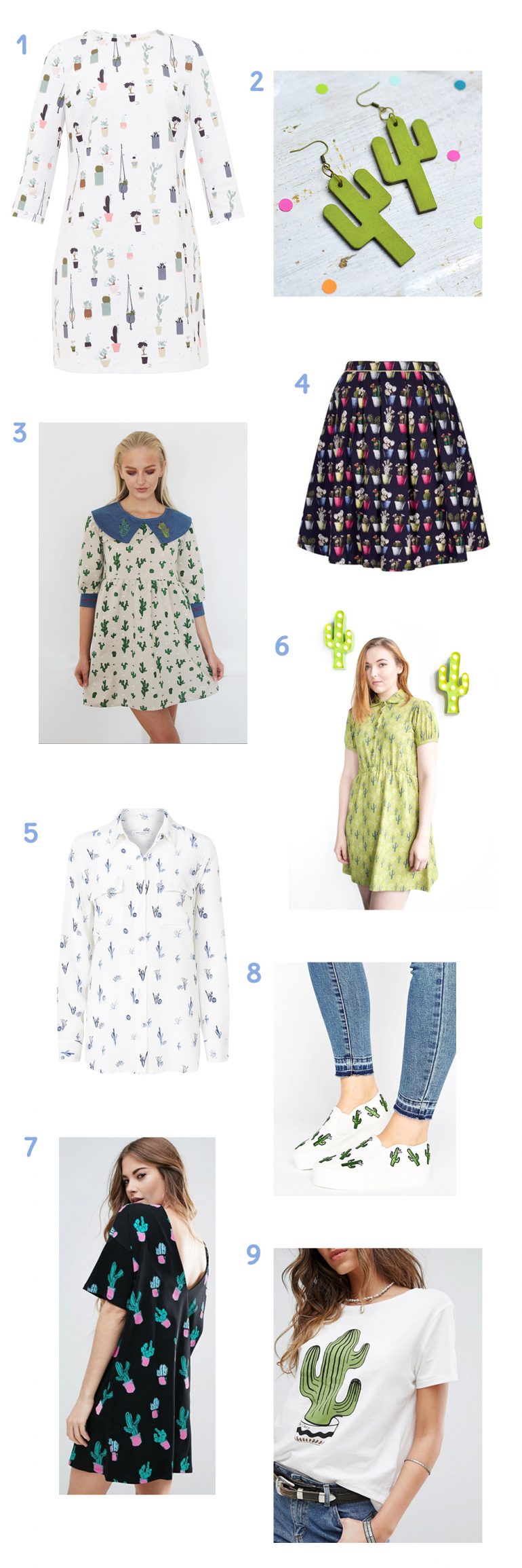 Cactus inspired Fashion - Prettygreentea