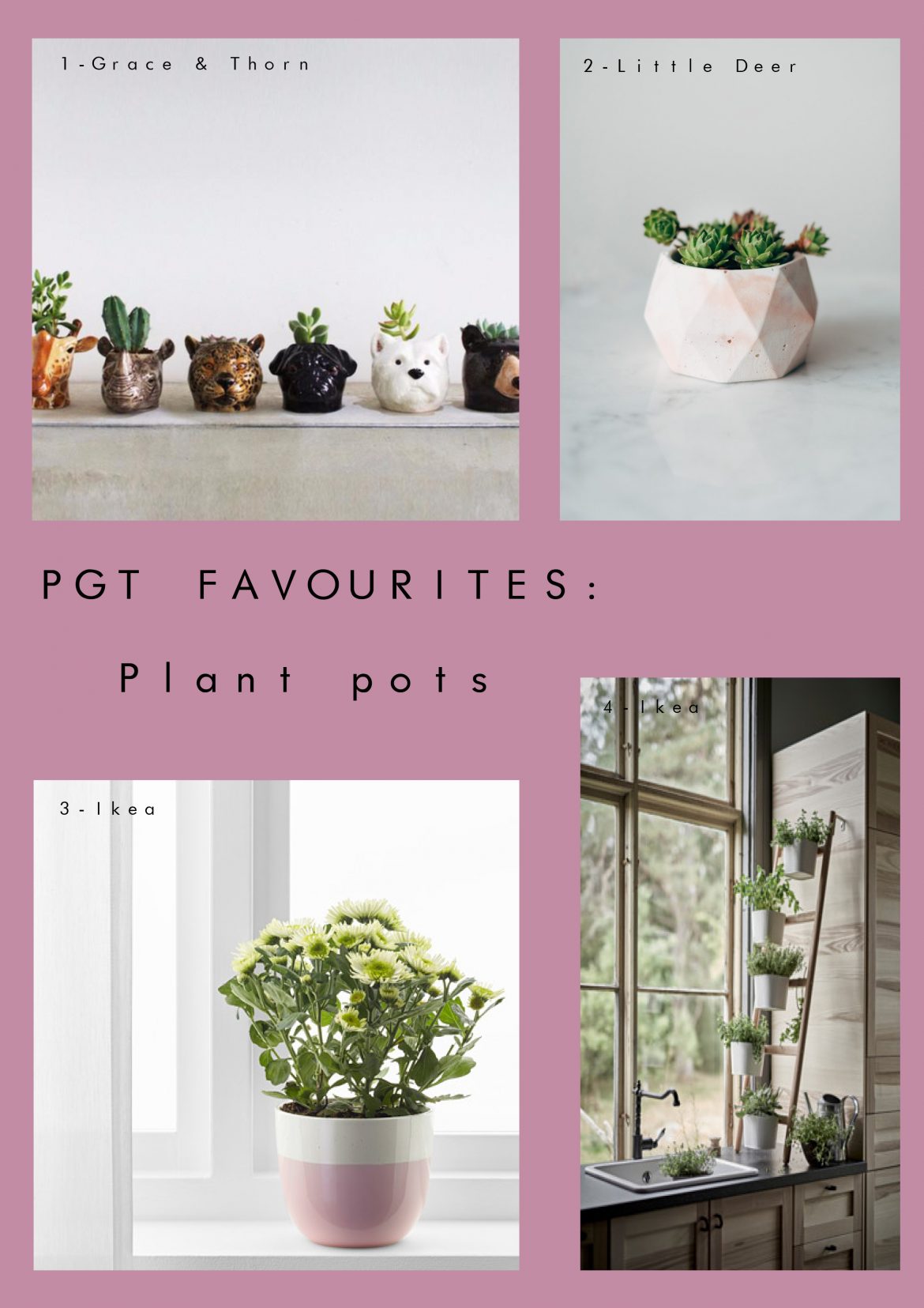 4 Pretty Plant Pots For Your Home - Prettygreentea